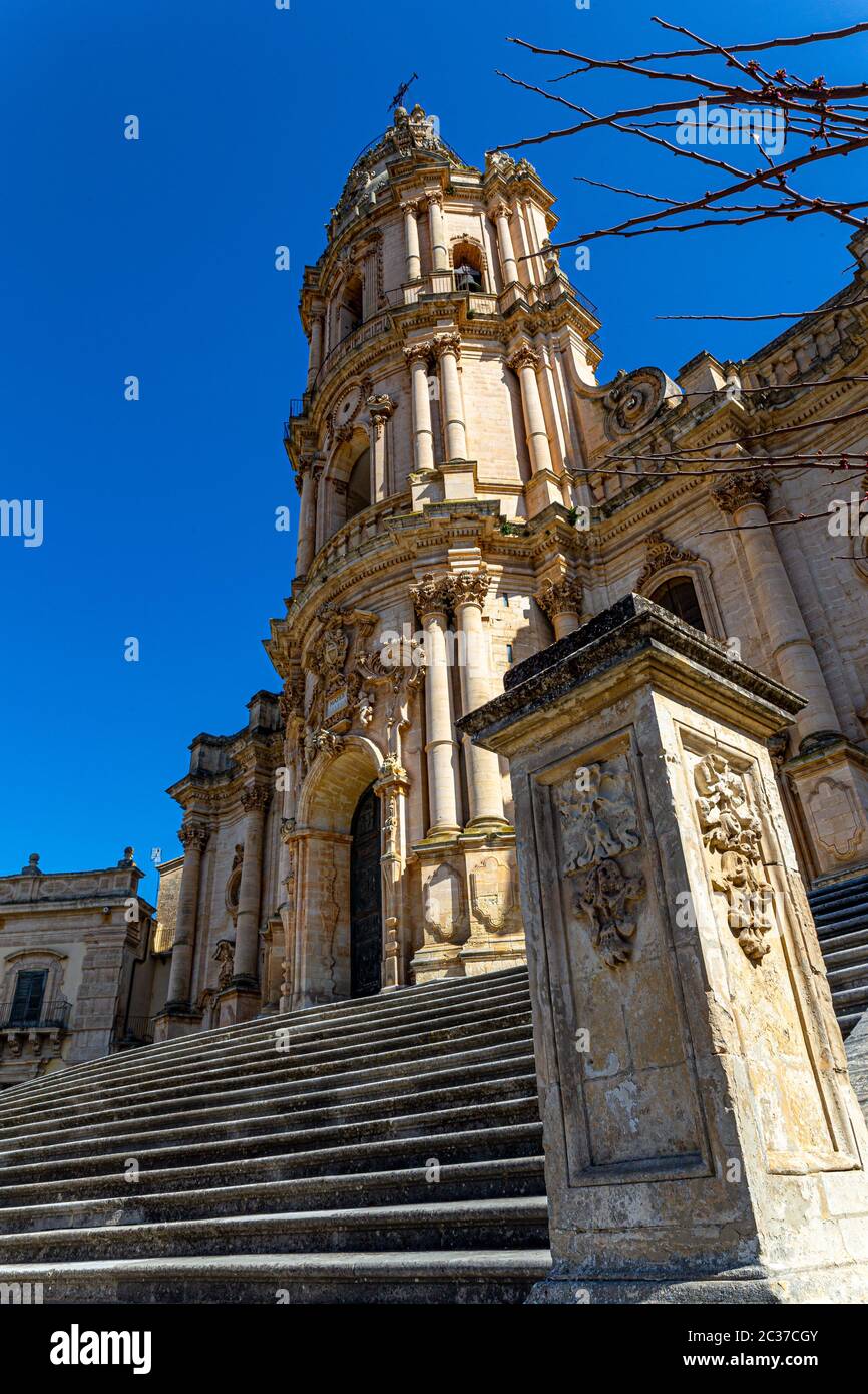 Modica (Sicily): Famous eighteenth-century cathedral with a ...
