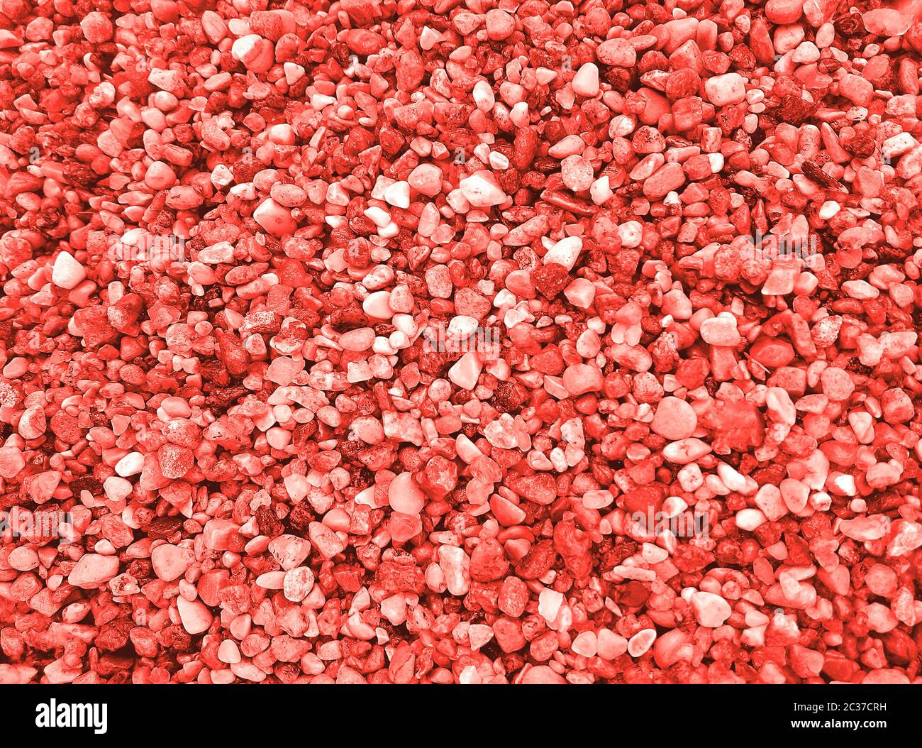 Decorative stones of red color, for landscape design Stock Photo - Alamy