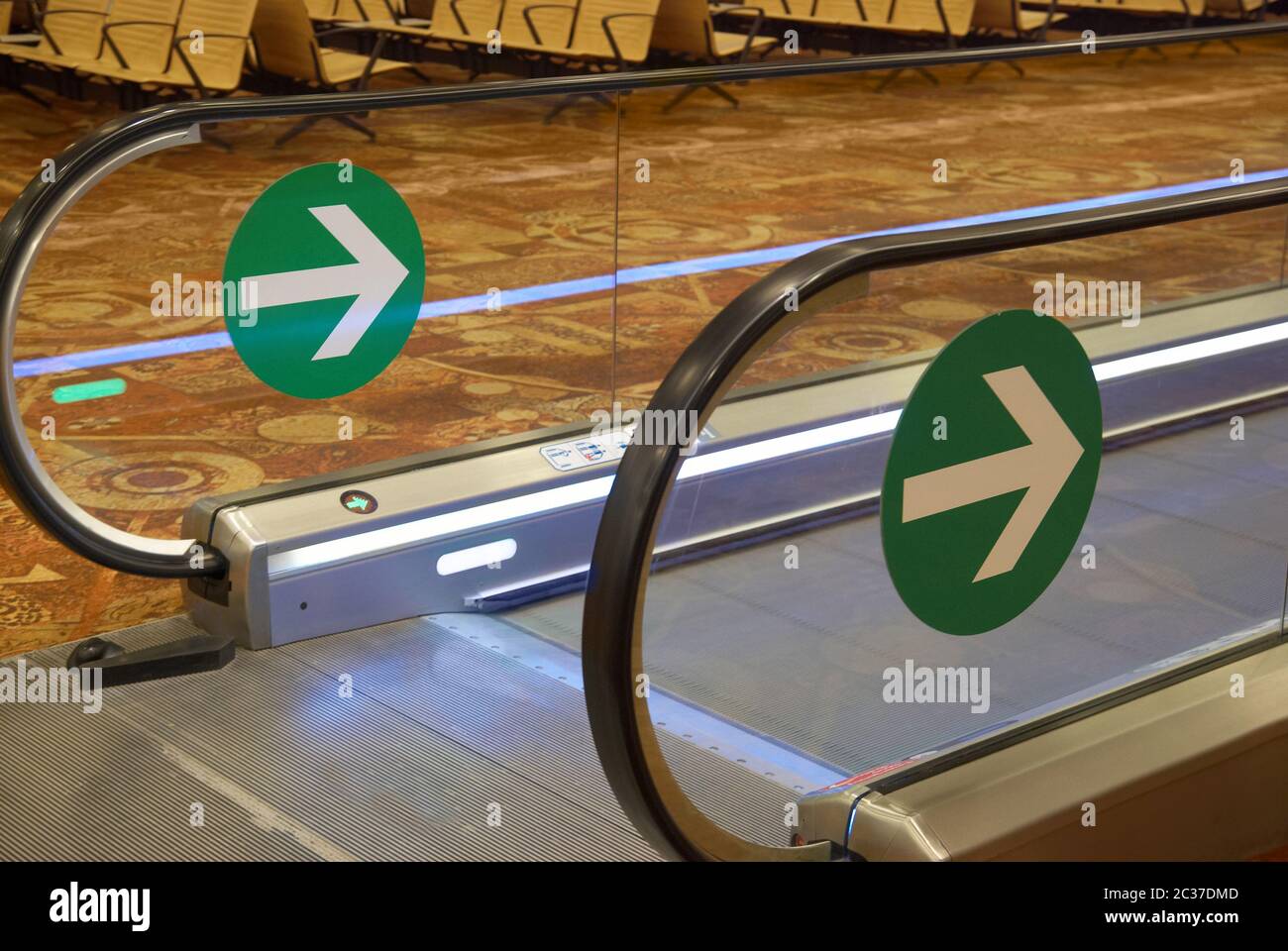 Flat escalator hi-res stock photography and images - Alamy
