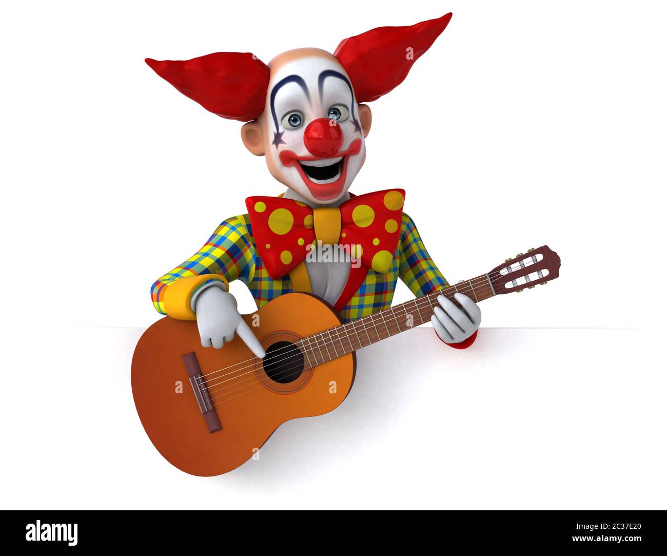 Fun clown - 3D Illustration Stock Photo - Alamy