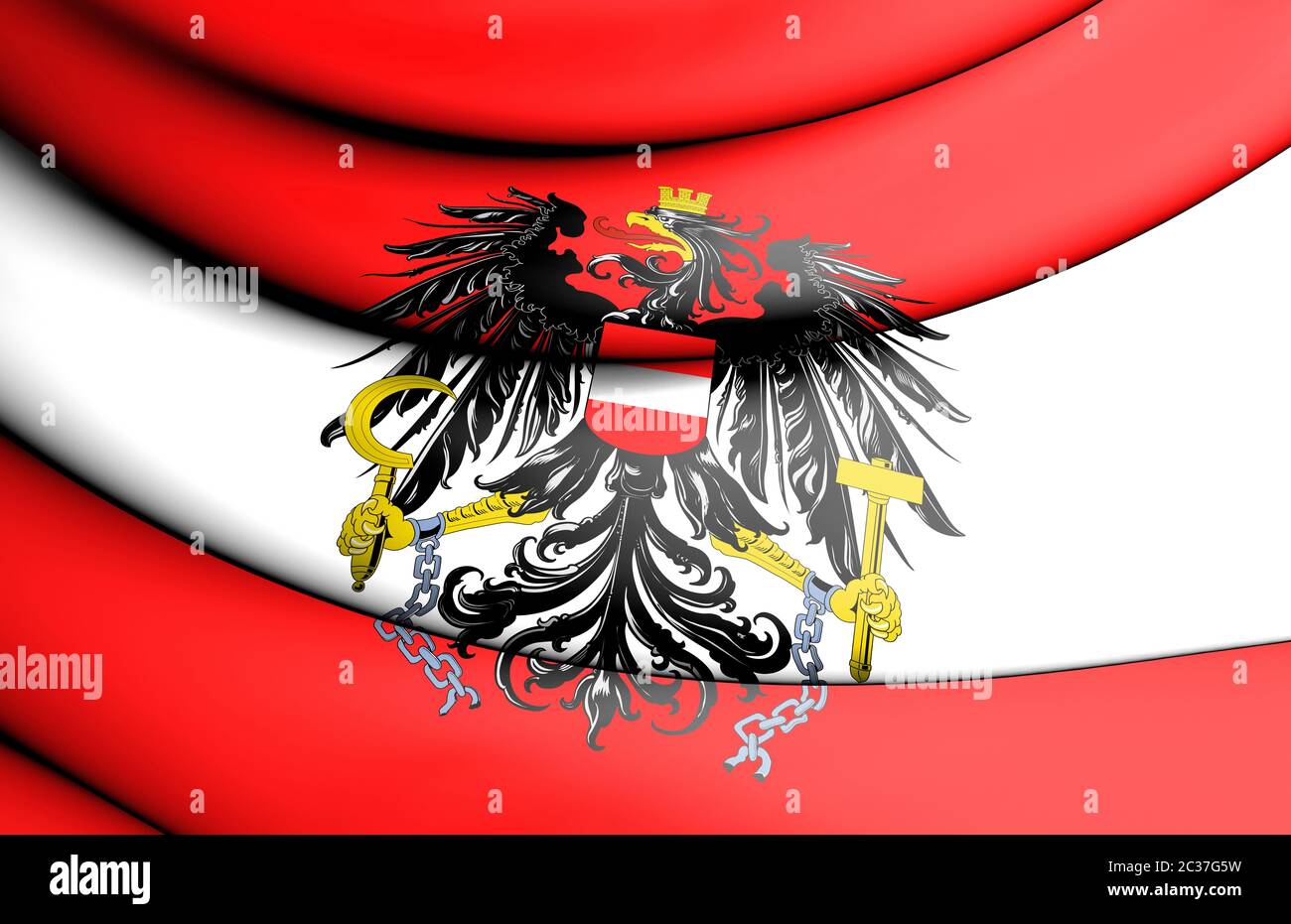 Austria flag realistic waving hi-res stock photography and images - Alamy