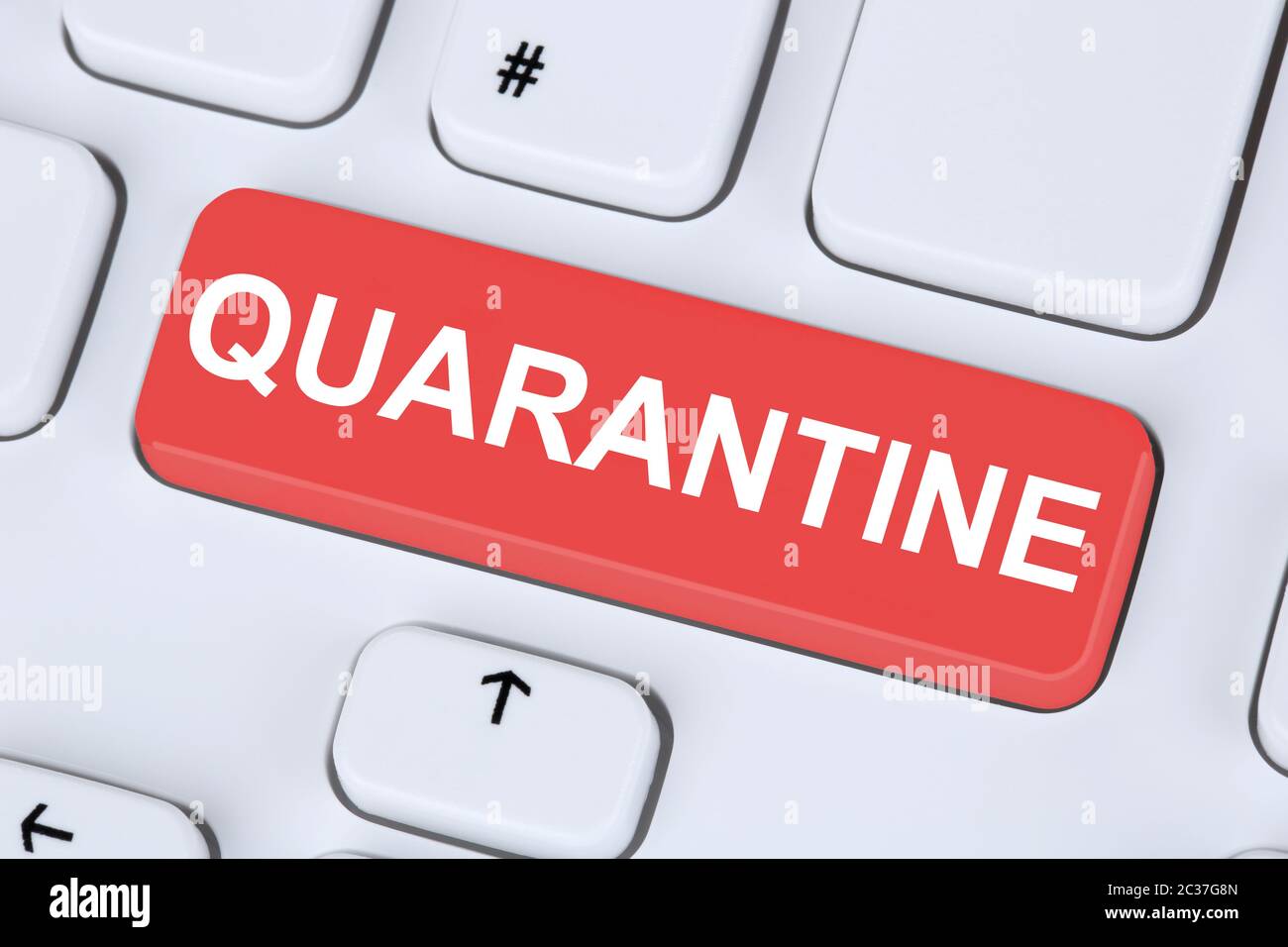 Quarantine isolation Coronavirus corona virus infection disease ill ...