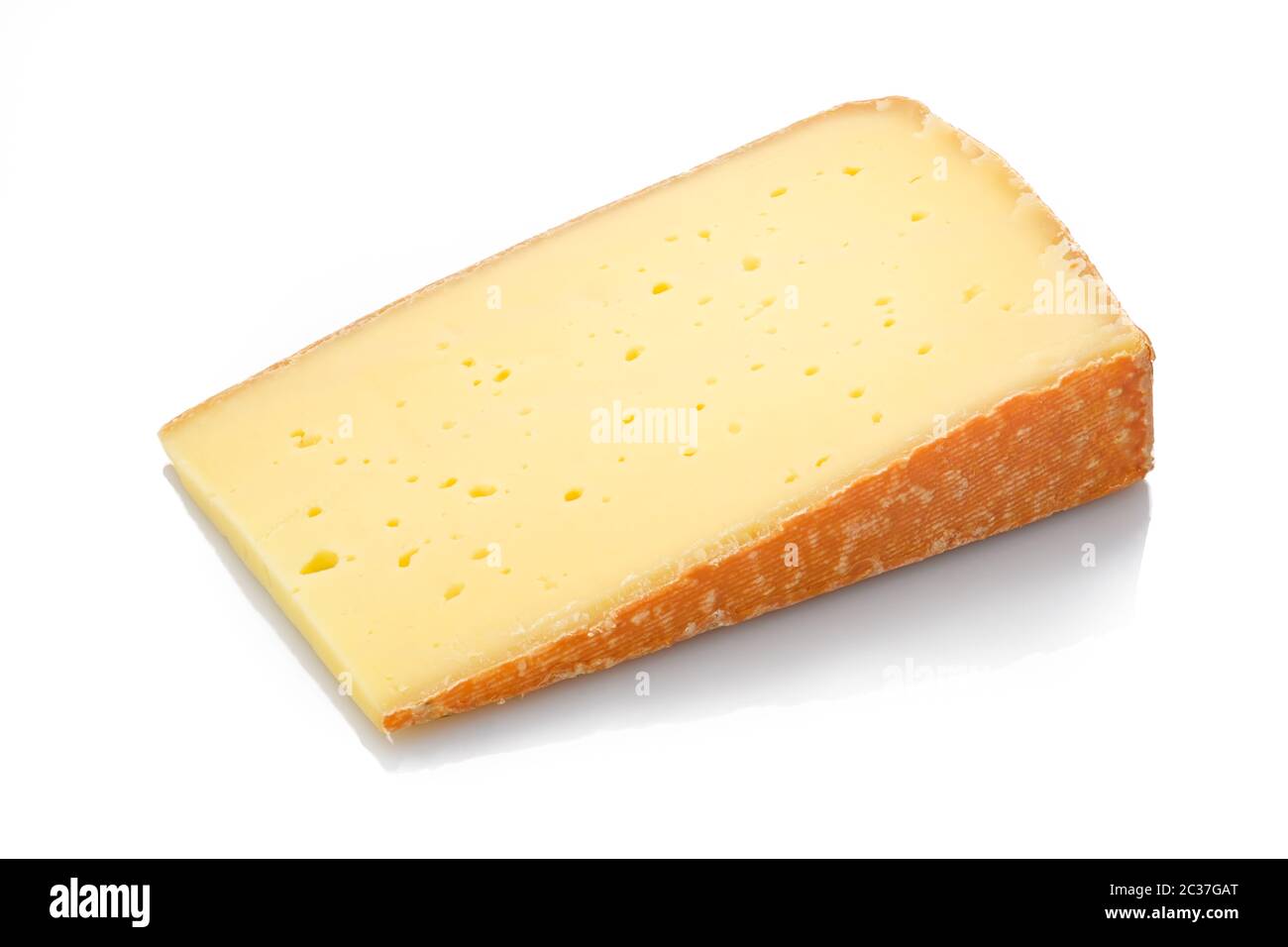 Diary mountain chees from Italy white isolated Stock Photo - Alamy
