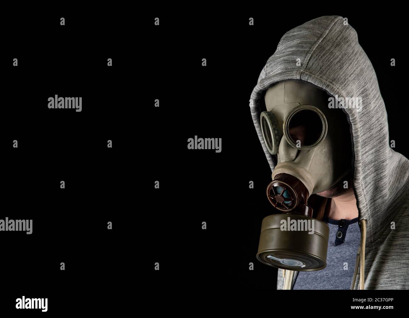 Gas mask man nuclear protective suit hi-res stock photography and ...