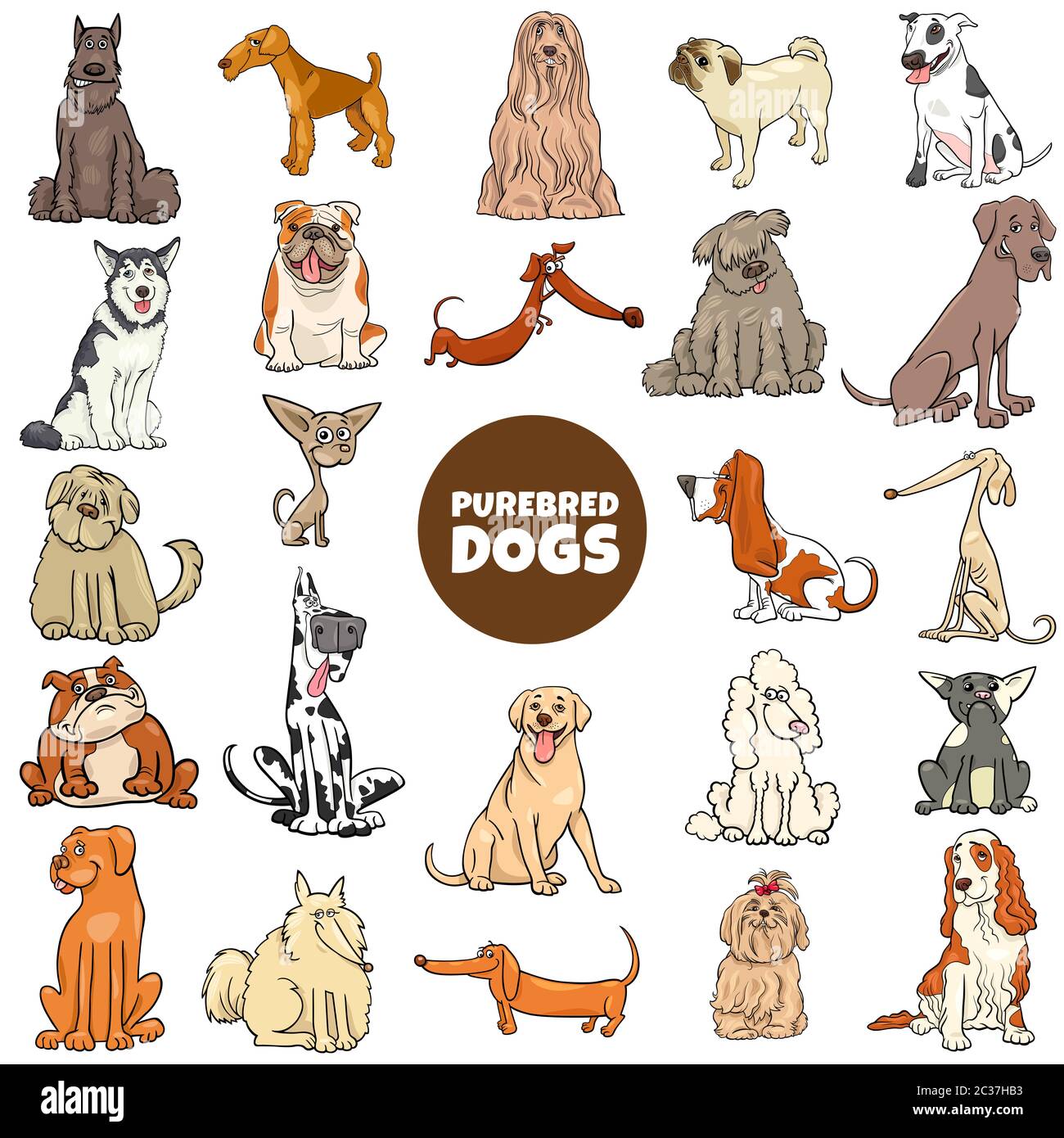 Maltese Dog Cartoon Illustration High Resolution Stock Photography and ...