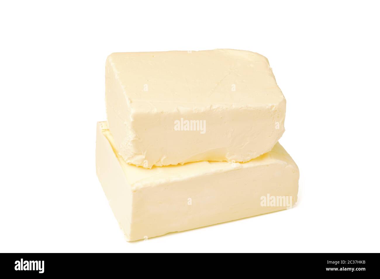Block of butter isolated on white background Stock Photo - Alamy