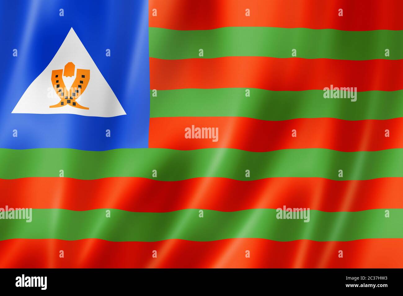 Bubis ethnic flag, Africa. 3D illustration Stock Photo - Alamy