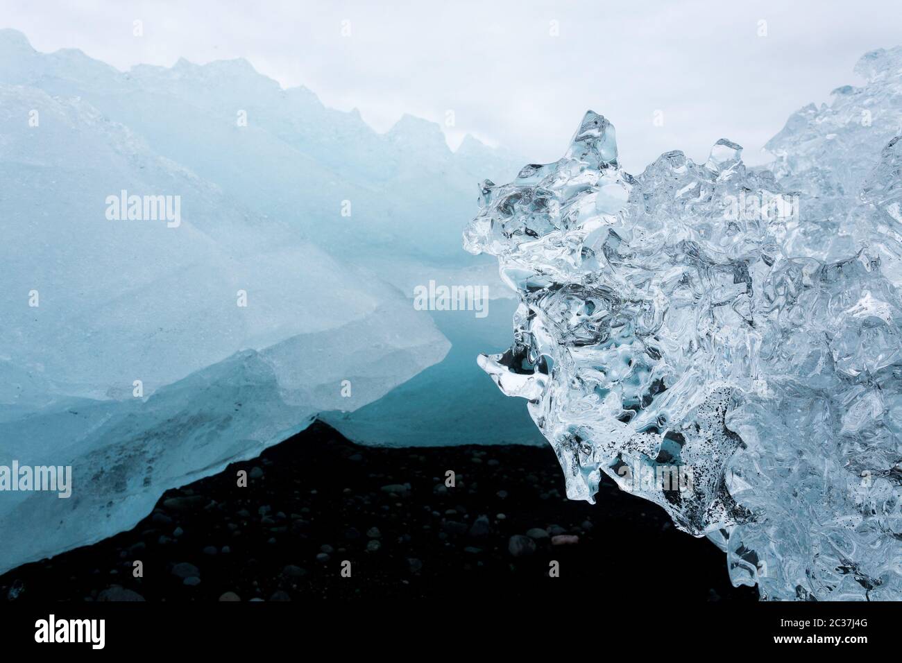 Ice formations background. ice close up. Iced wallpaper Stock Photo - Alamy