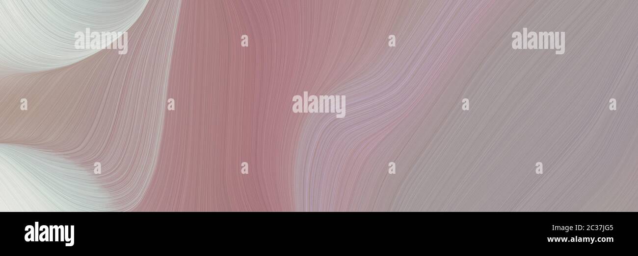 abstract modern designed horizontal header with rosy brown, light gray ...