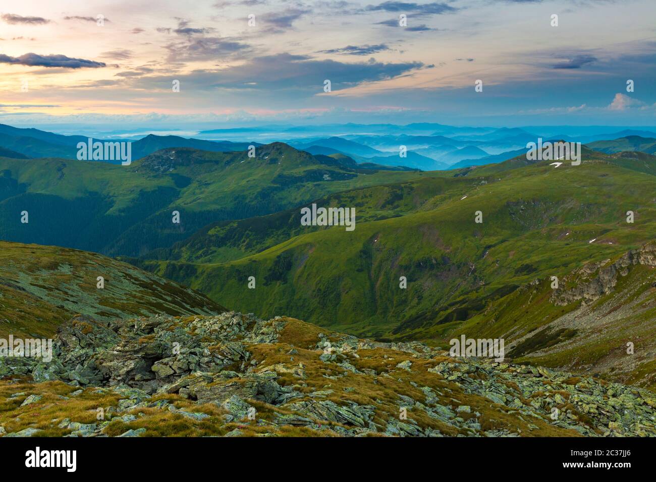 Morning in Beautiful Rodna mountains, Romania, Europe Stock Photo - Alamy