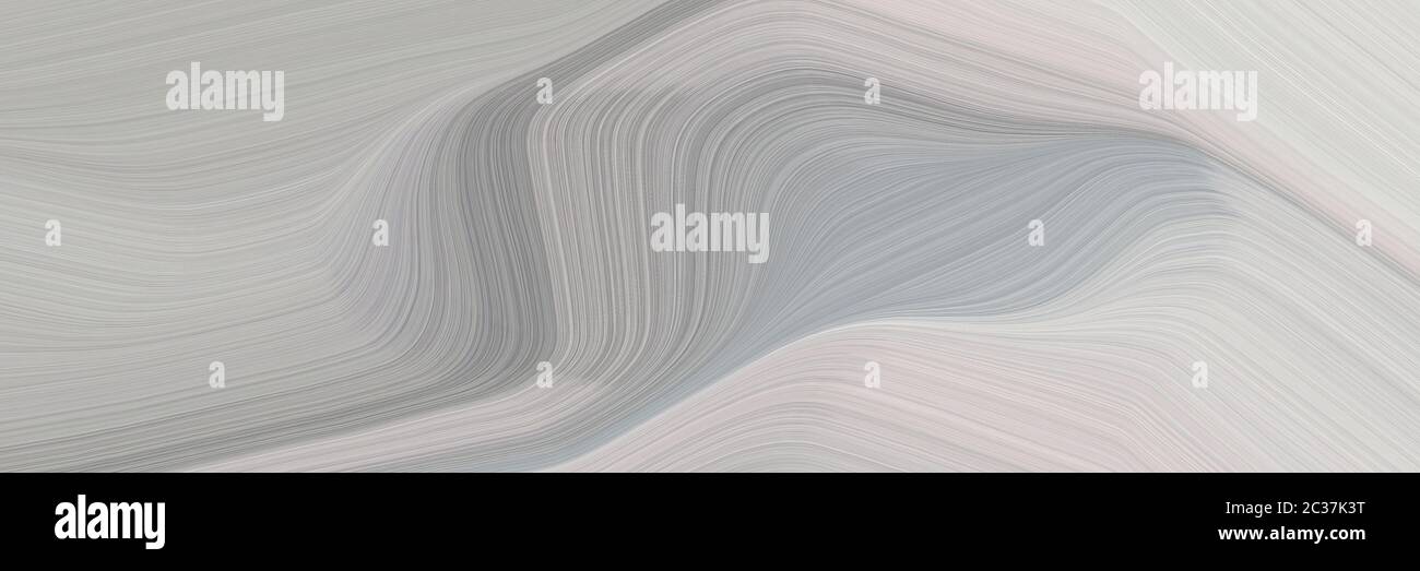 abstract decorative designed horizontal header with ash gray, light ...