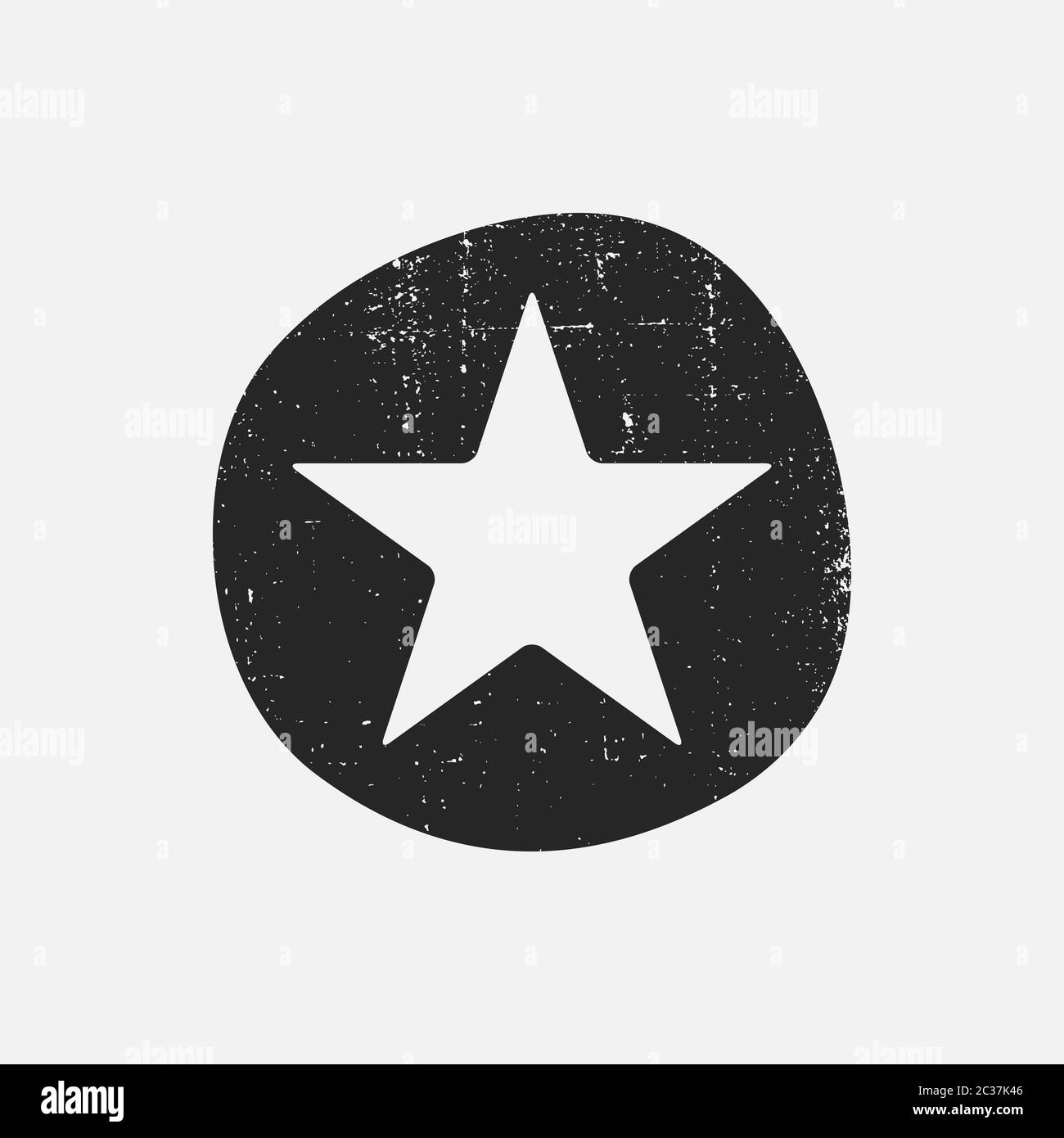 American star circle vector Black and White Stock Photos & Images - Alamy