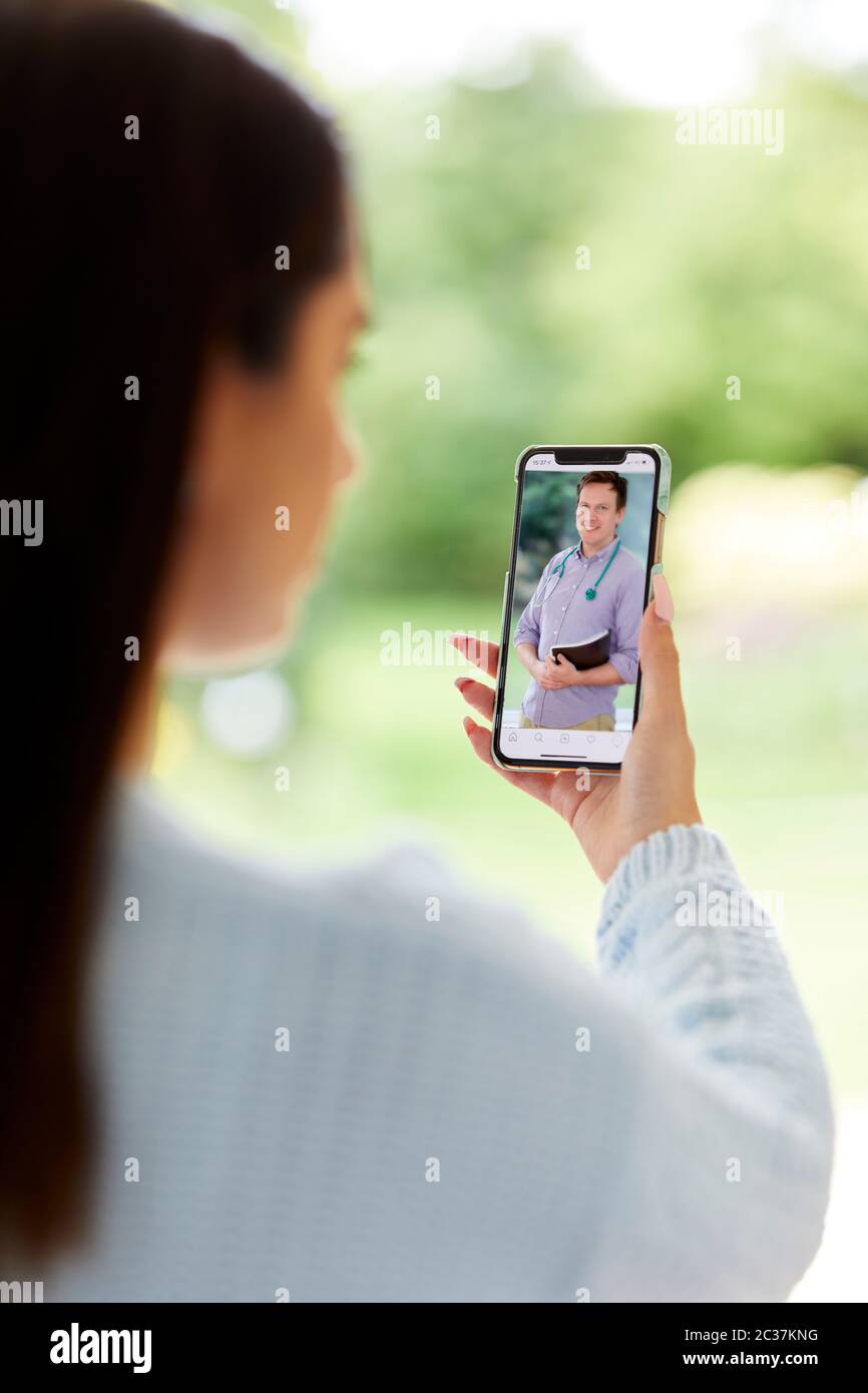 Woman talking online using hi-res stock photography and images - Alamy