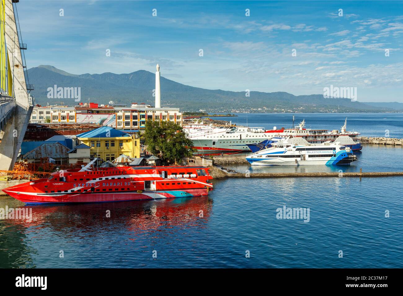 harbor in Kota Manado City, Indonesia Stock Photo - Alamy