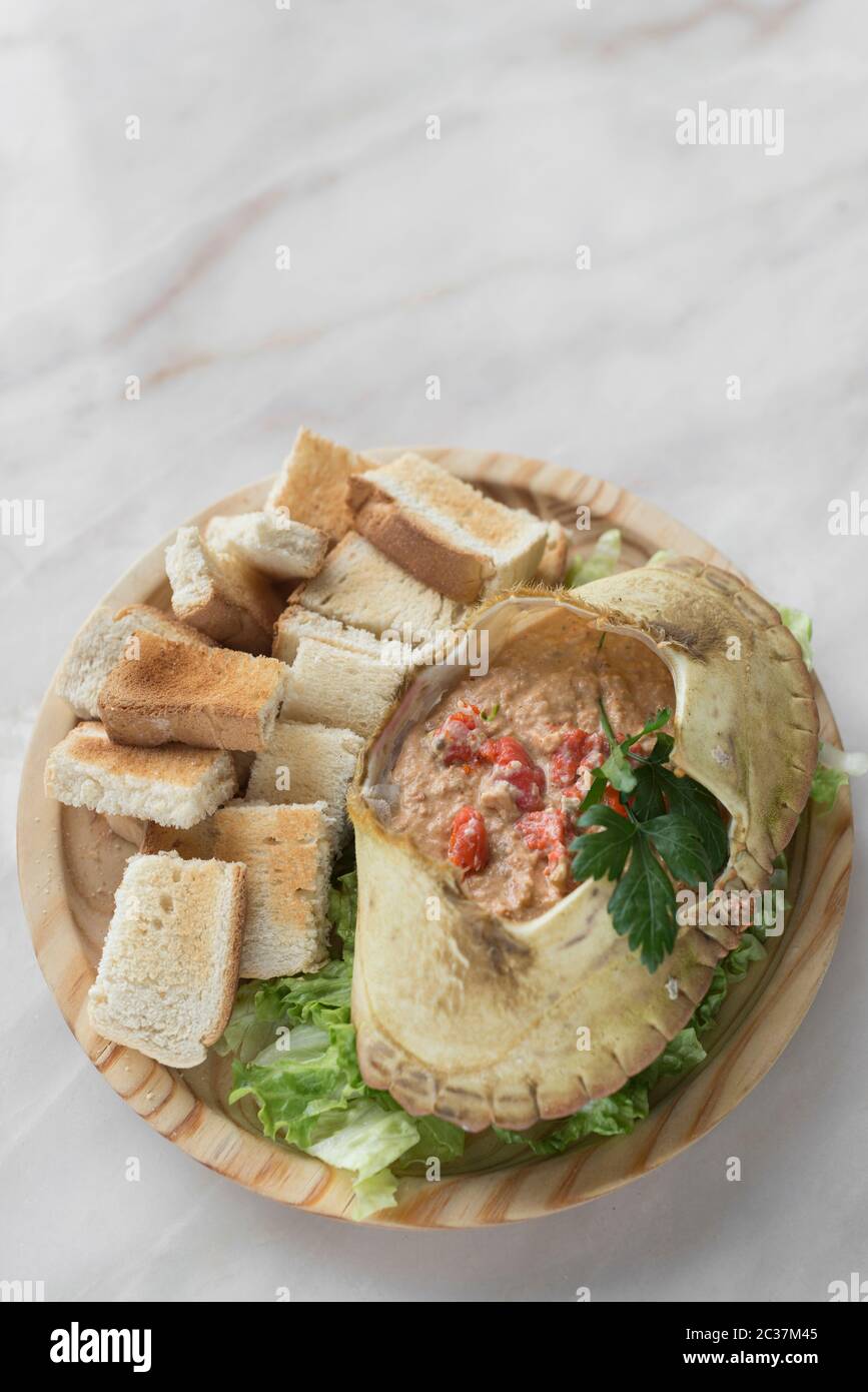 portuguese crab meat mayonnaise mousse seafood traditional tapas in ...
