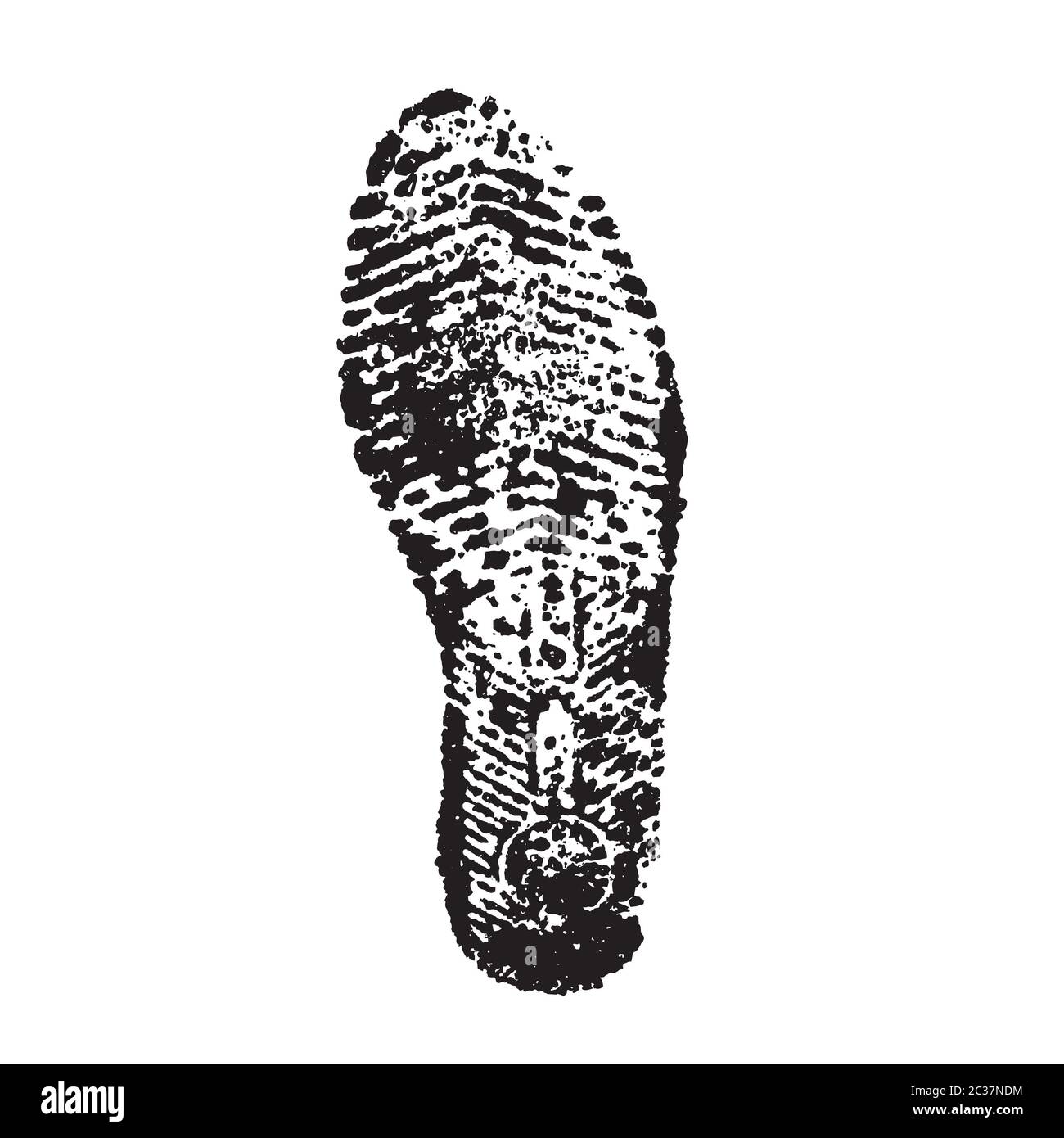 Dark footprint Cut Out Stock Images & Pictures - Alamy