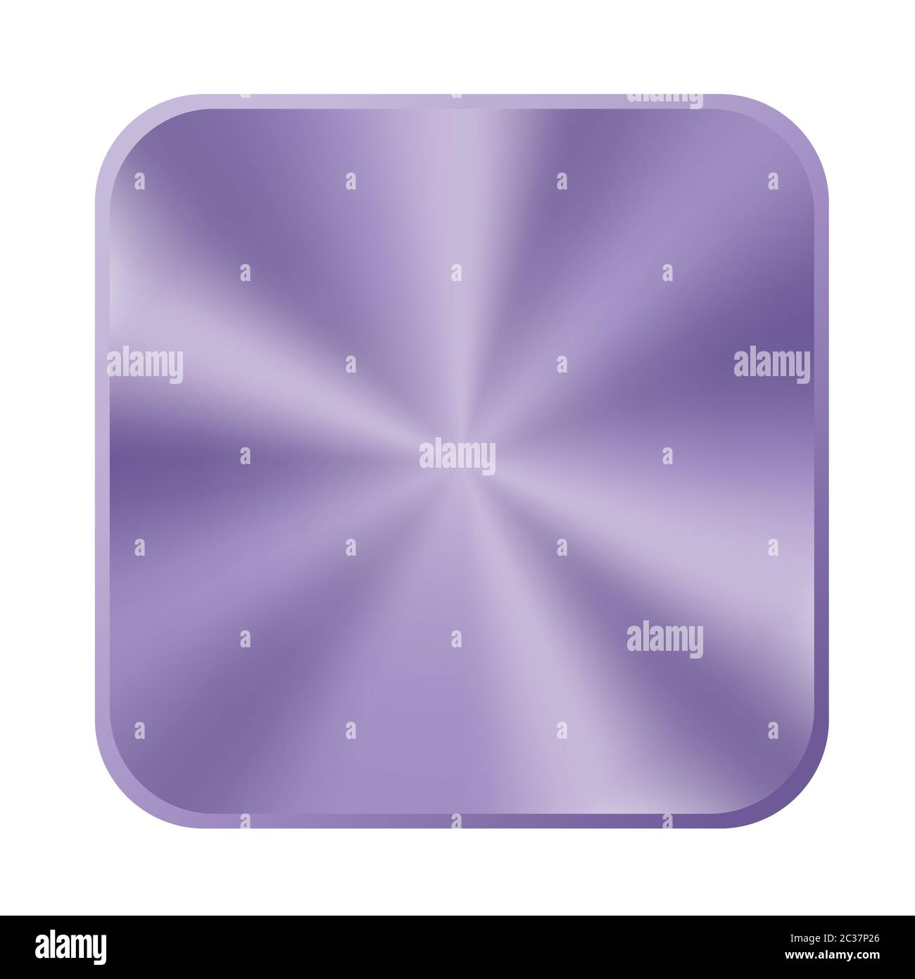 Ultra violet metal button icon. Vector illustration Stock Photo - Alamy