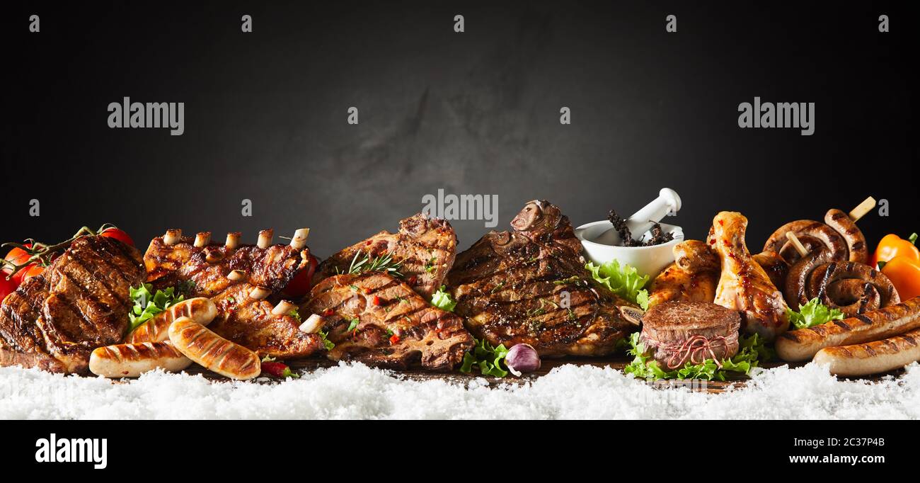 Chicken sausage butchery sausages hi-res stock photography and images ...