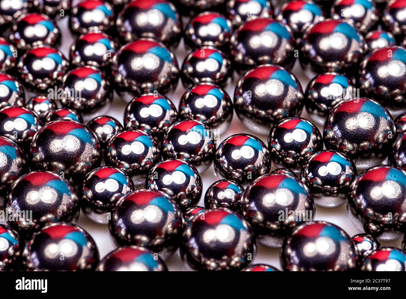 steel balls of a rolling element Stock Photo - Alamy