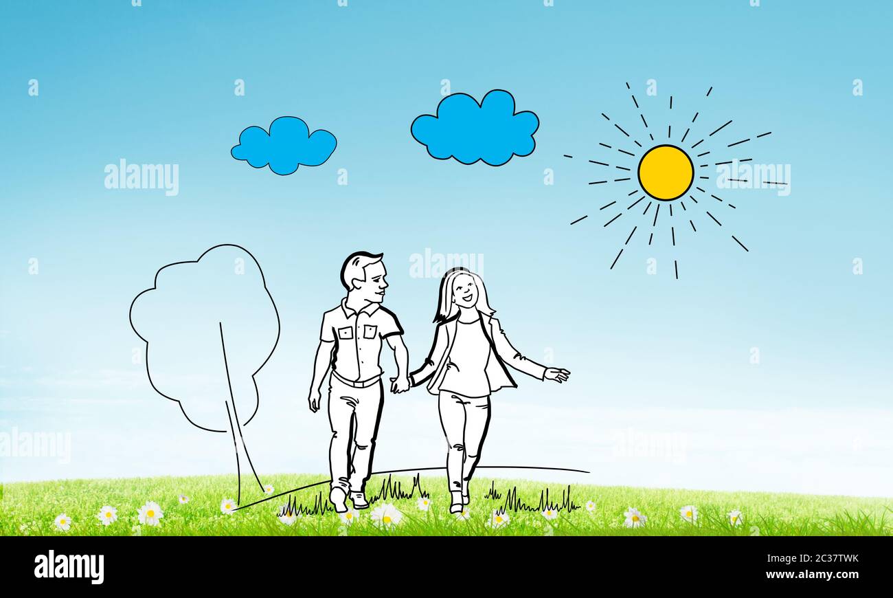 We are happy together Stock Photo - Alamy