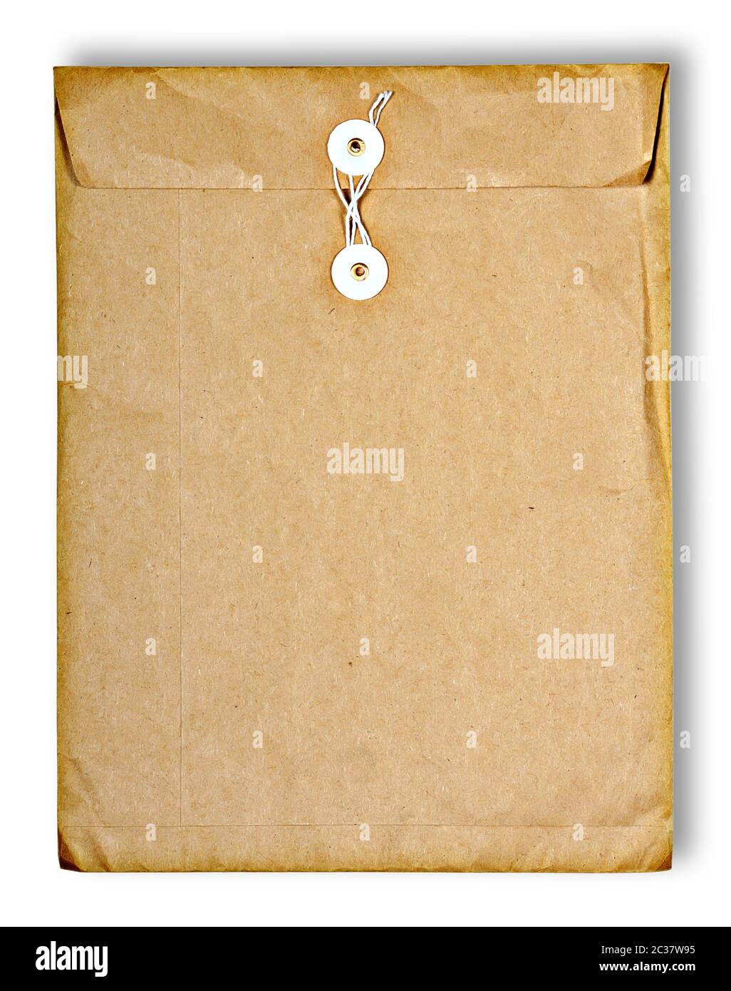 Postal crumpled envelope isolated on white background Stock Photo - Alamy