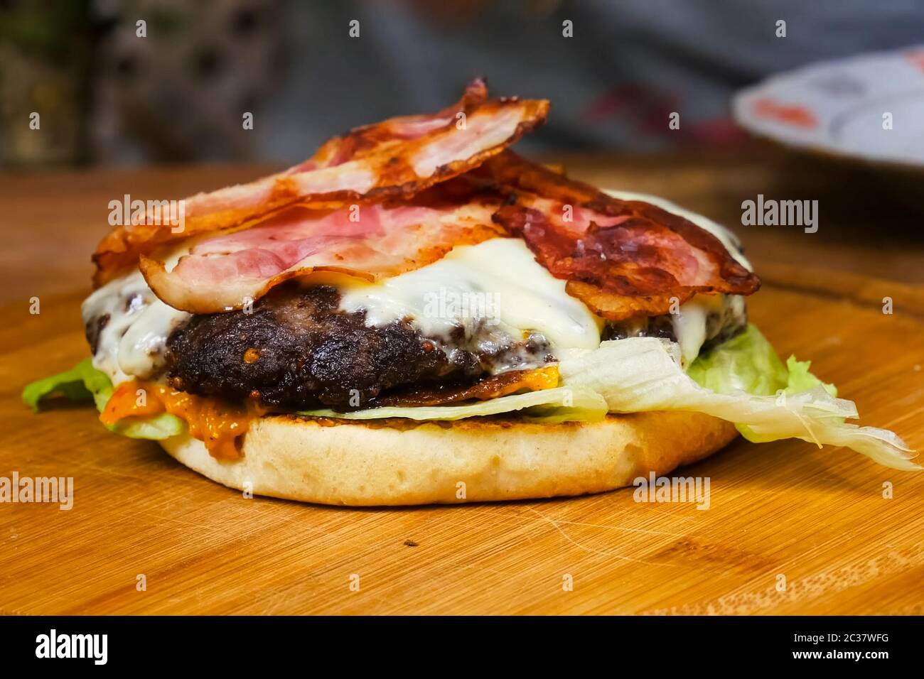 Delicious appetizing sandwich, fast a fast food Stock Photo - Alamy