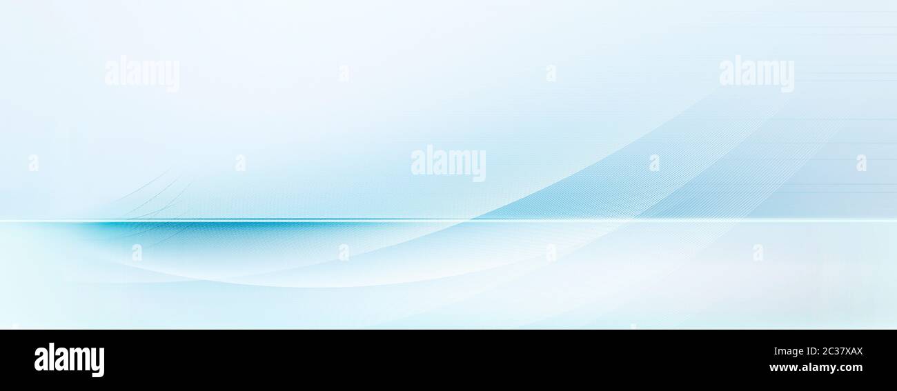 Abstract curved motion lines and wave shapes on bright horizontal ...