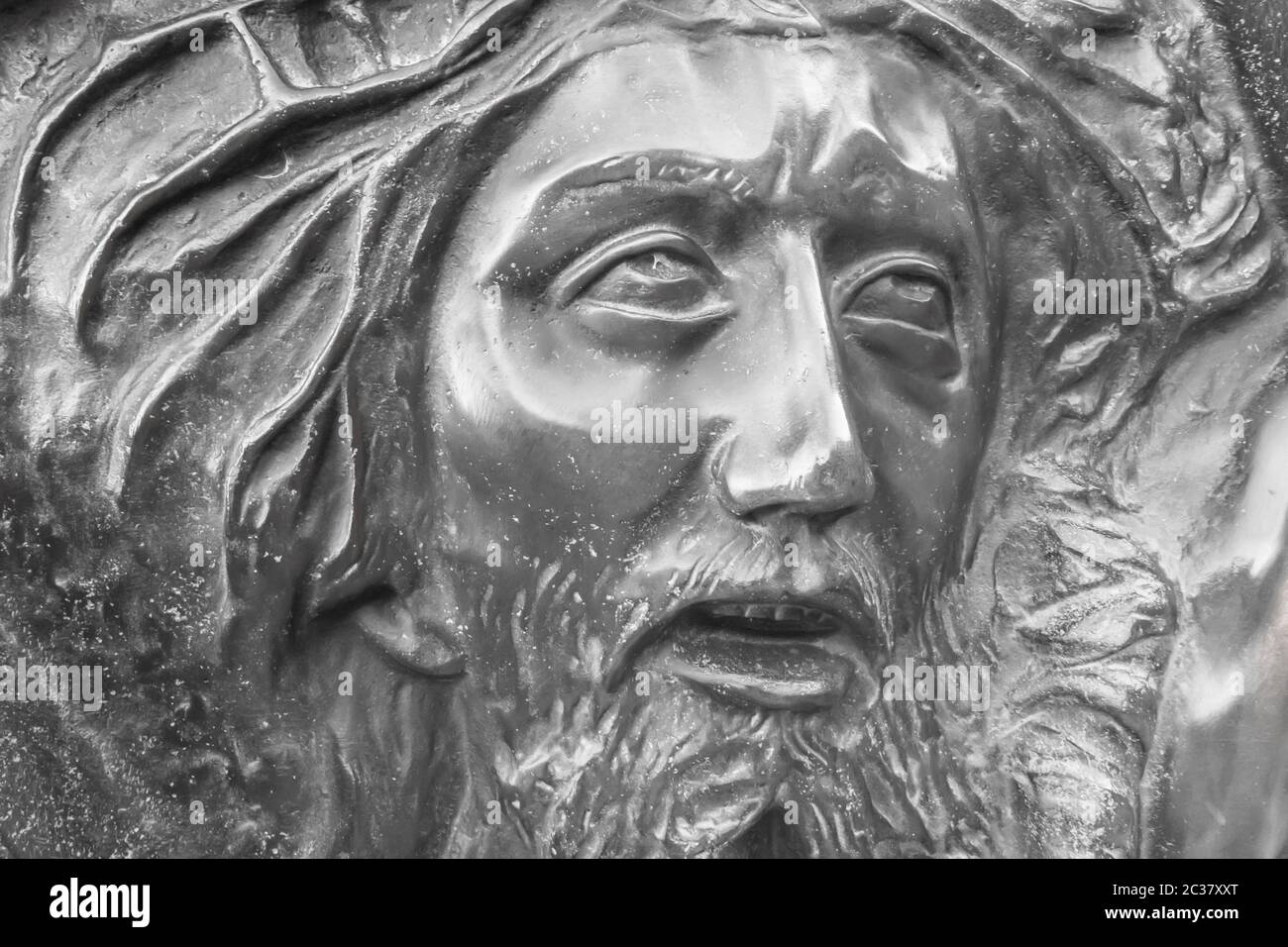Bas-relief of Jesus Stock Photo - Alamy