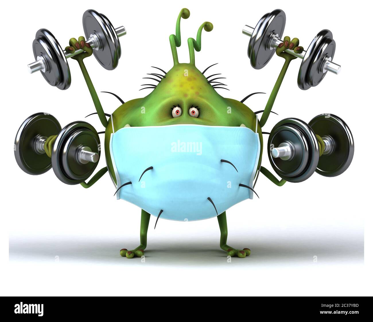 3D illustration of a monster bug with a mask Stock Photo - Alamy