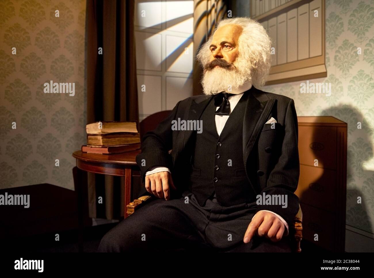 Karl Marx wax figure in Madame Tussaud's museum in Vienna Stock Photo ...