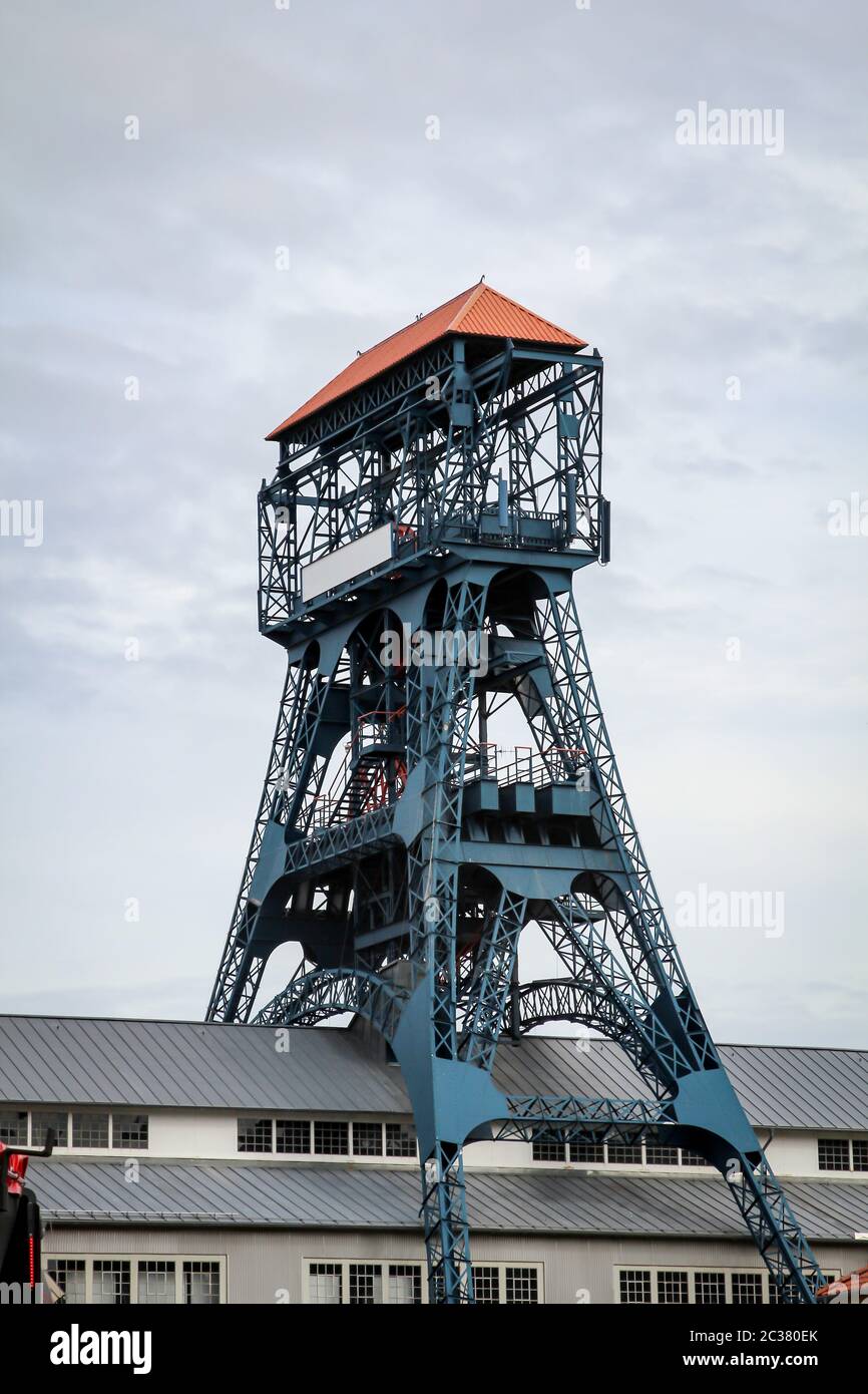 A mining tower in the mining area to extract coal Stock Photo - Alamy