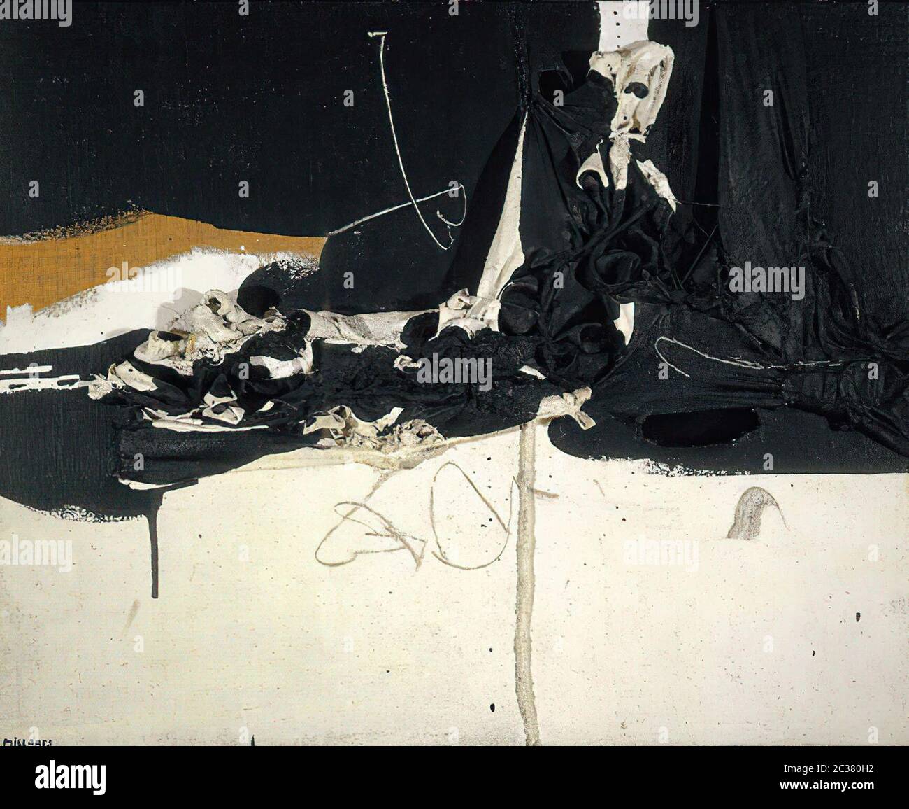 Manuel Millares, Galería de la mina, 1965. Museo de Arte Abstracto ...