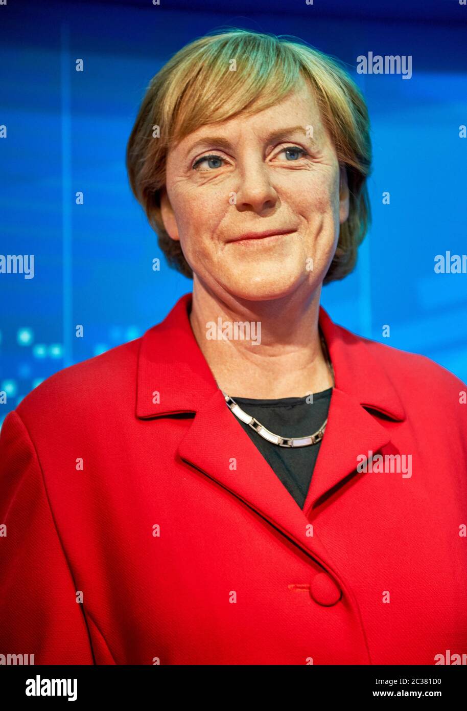 Angela Merkel wax figure in Madame Tussaud's museum in Vienna Stock ...