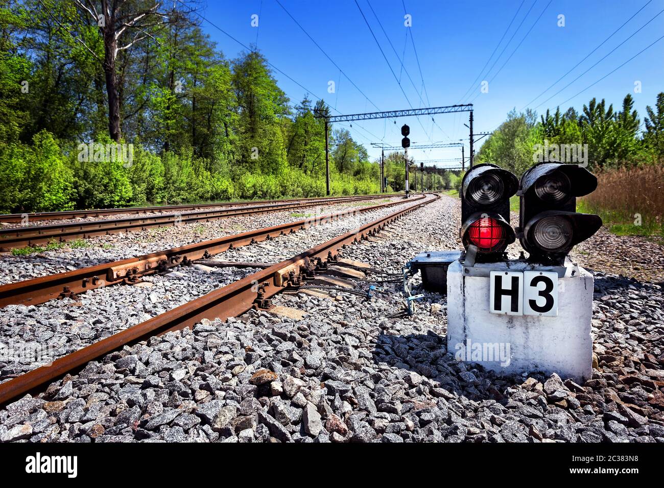 Receding railroad hi-res stock photography and images - Alamy