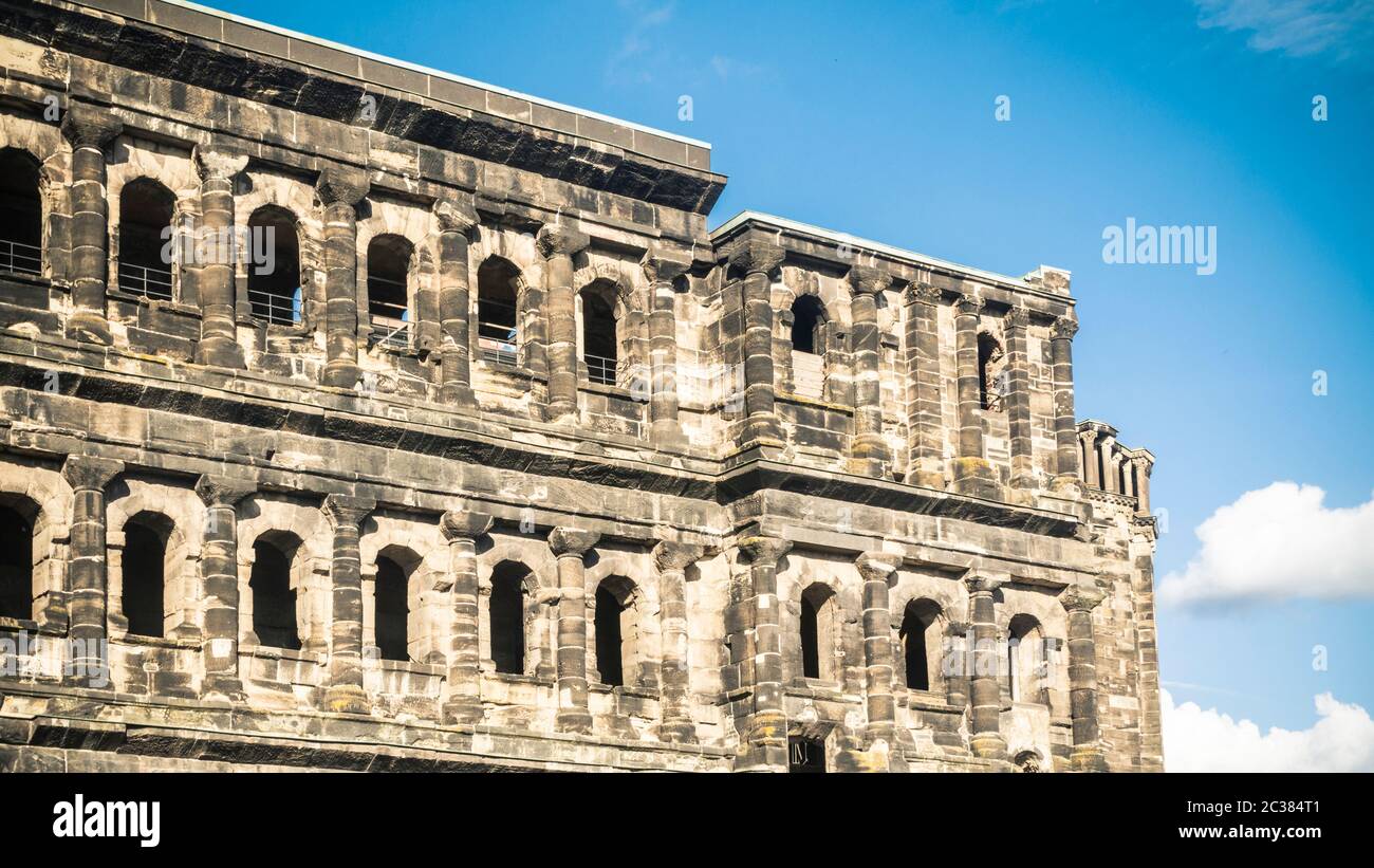 TRIER, GERMANY - September 13, 2019 - Famous Porta Nigra Monument ...