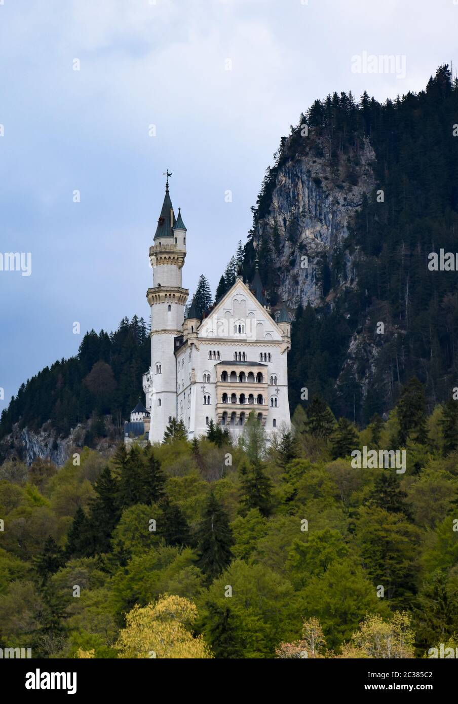 Neuschwanstein Castle in the Alps of Bavaria, Germany Stock Photo - Alamy