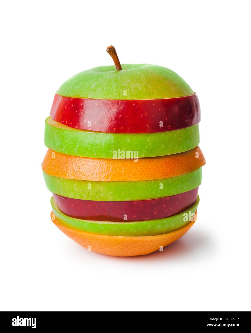 Stack of sliced fruits Stock Photo - Alamy