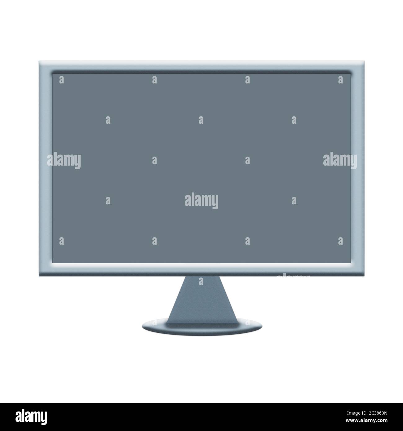 Computer Monitor. PC Symbol Isolated On White Background Stock Photo ...