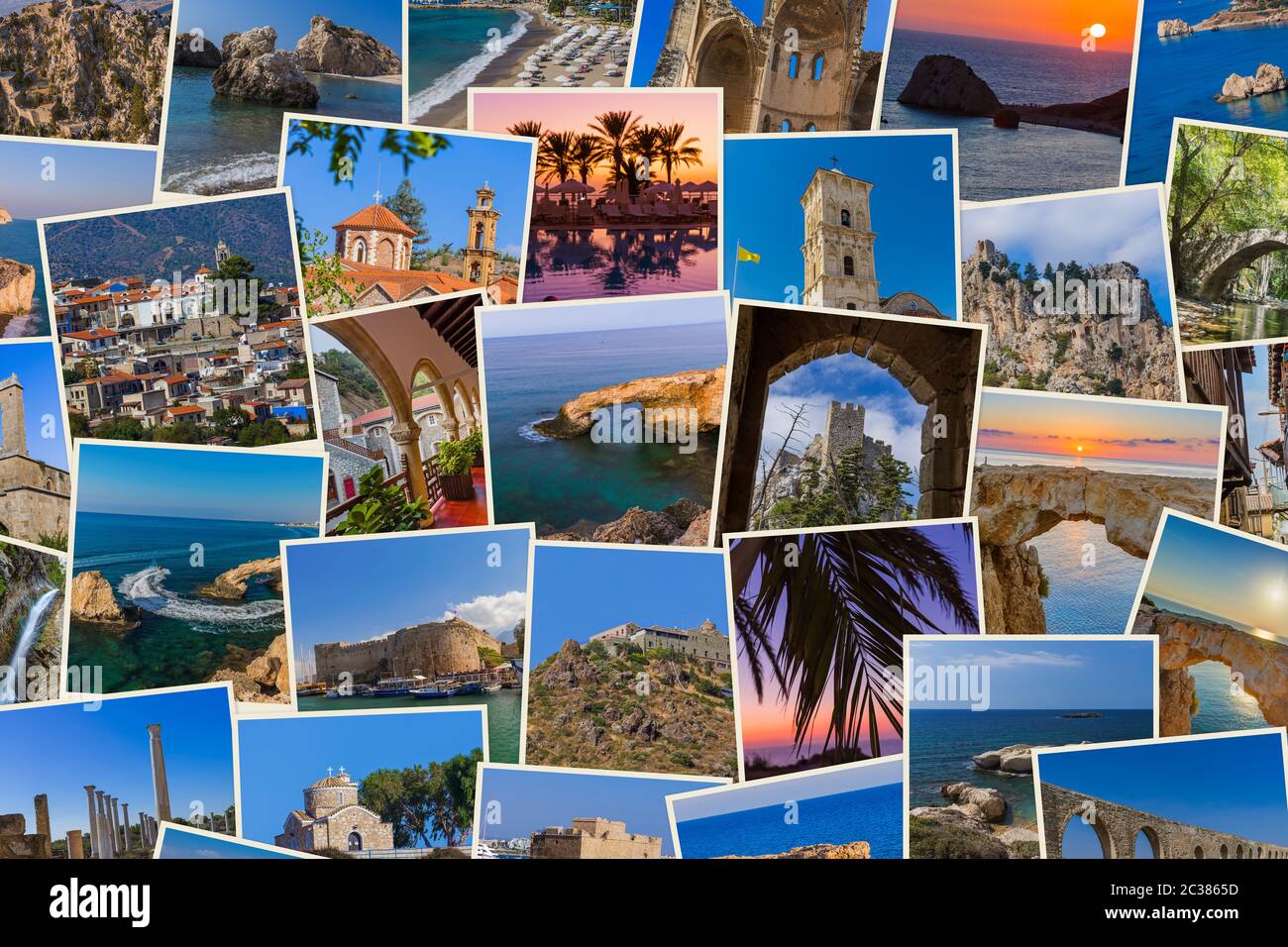 Collage of Cyprus images (my photos Stock Photo - Alamy