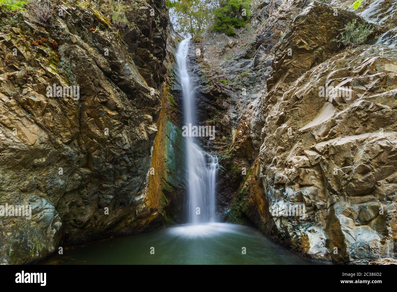Millomeris Waterfalls in Cyprus Stock Photo - Alamy