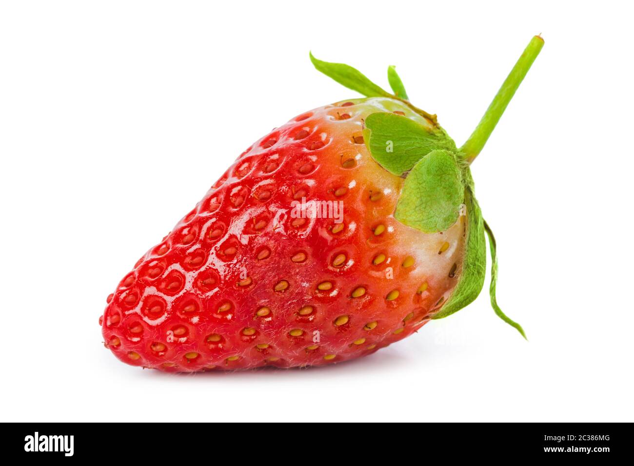 One ripe wild strawberry Cut Out Stock Images & Pictures - Alamy