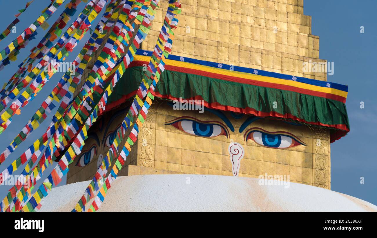 Boudhanath Stupa in Kathmandu, Nepal. Boudhanath is a stupa in ...