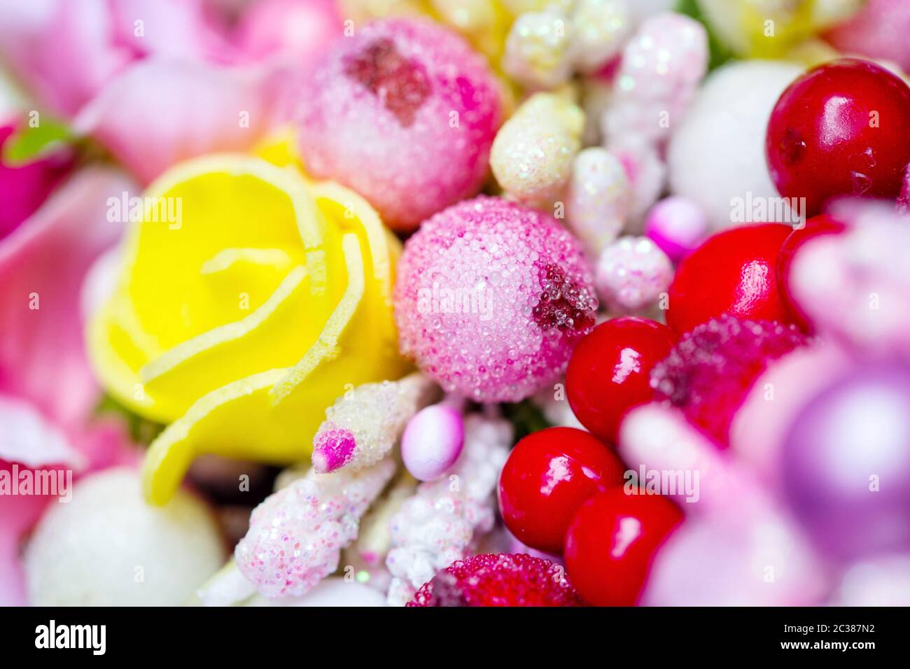 Background of flowers and balls shot with selective focus Stock Photo ...