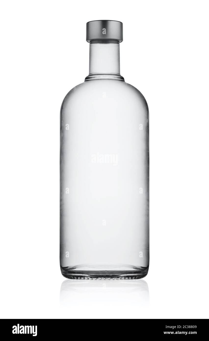 Full closed bottle of vodka isolated on white background Stock Photo ...