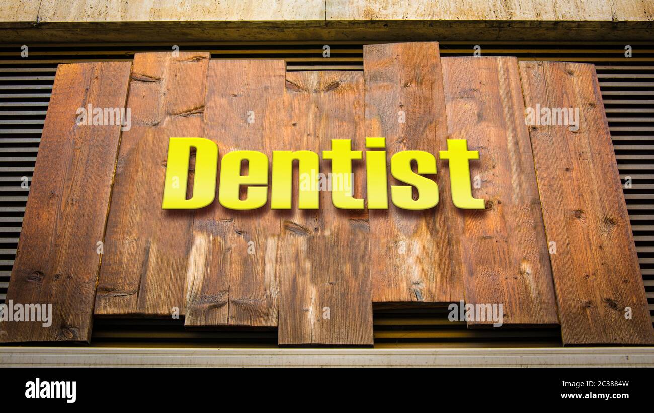 Dentist dentists sign teeth hi-res stock photography and images - Alamy
