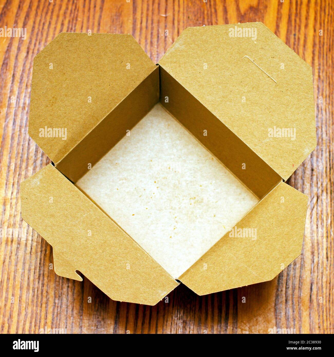Empty box made from corrugated fibre board Stock Photo - Alamy