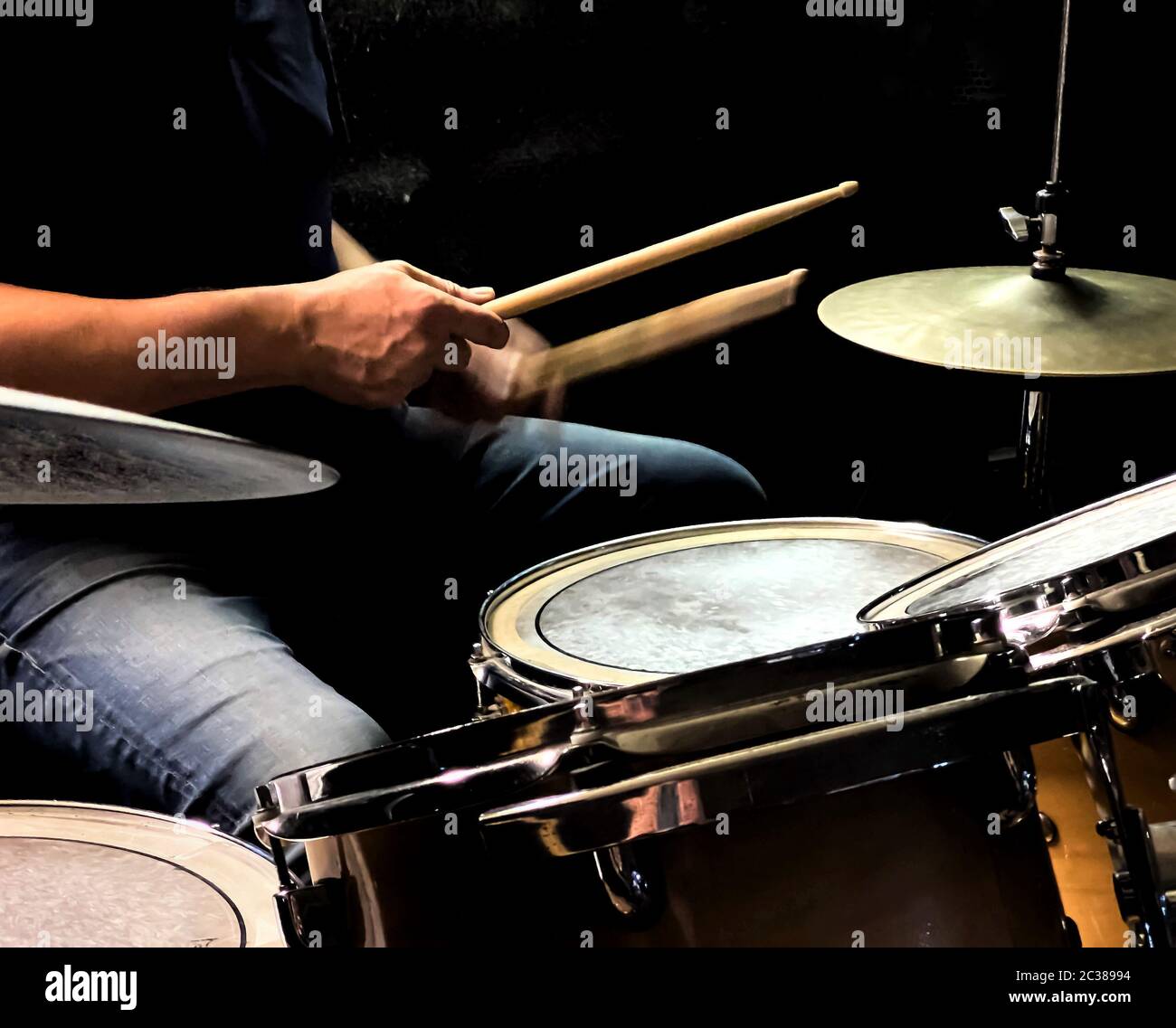 Drummer Playing Drums High Resolution Stock Photography and Images - Alamy