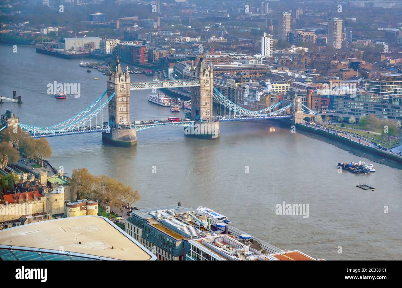 Thames aerial tower bridge hi-res stock photography and images - Alamy