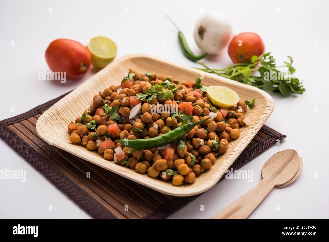 Black Chickpea Chaat or Kala Chana Chat recipe is a popular snack ...