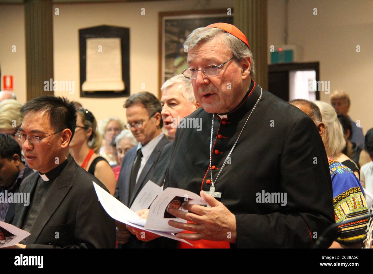 Cardinal George Pell, Catholic Archbishop of Sydney at the memorial ...